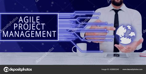 Writing Displaying Text Agile Project Management Conceptual Photo Management Methodology — Stock