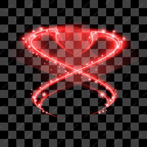 Premium Vector Red Light Effect Special Abstract Line Glow Editable Eps Vector Isolated Element