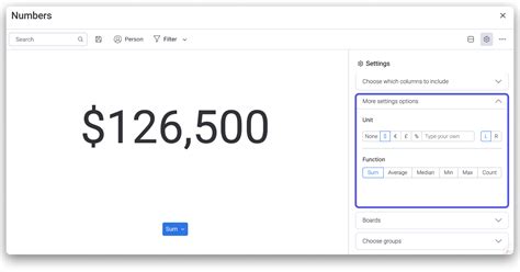The Numbers Widget Support