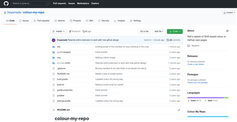 Github Freyamadecolour My Repo Add A Splash Of Sha Based Colour To