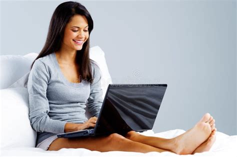 Home Computer Stock Image Image Of Indoors Morning