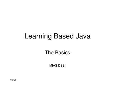 Ppt Learning Based Java Powerpoint Presentation Free Download Id