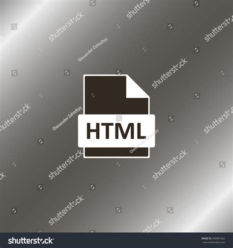 Html File Extension Icon Stock Vector Royalty Free Shutterstock
