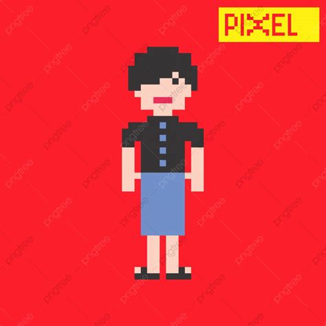 Pixel Art Characters Vector Art Png Pixel Character Vector Graphic Art