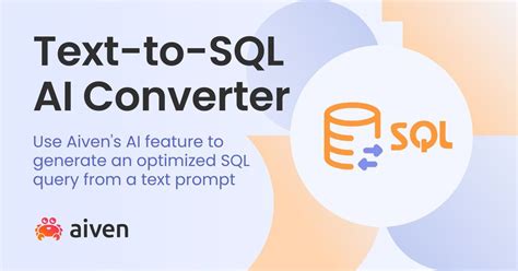 Text To Sql For Free English To Sql Ai To Sql