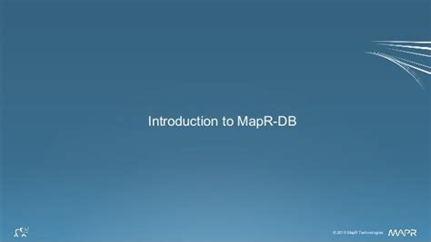 Mapr Db Elasticsearch Integration