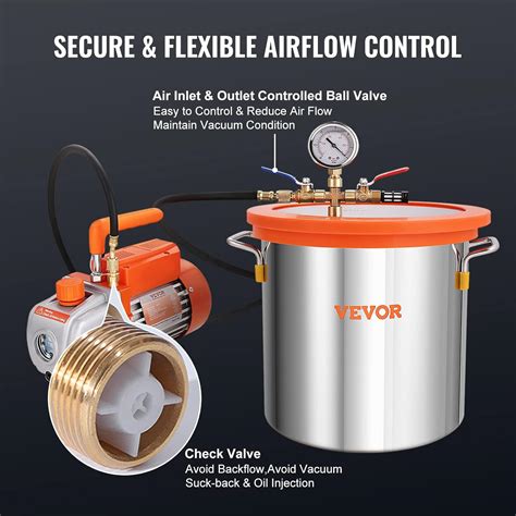 Vevor 5 Gallon Vacuum Chamber And 35 Cfm Pump Kit India Ubuy