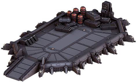 War Scenery Grimdark Landing Platform