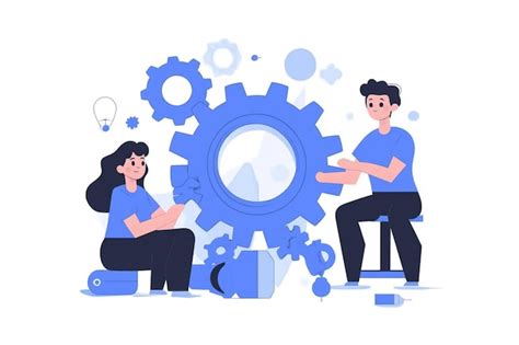 Three People Collaborating On A Project Premium Ai Generated Vector