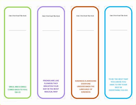Free Bookmark Templates Of Printable Bookmarks With Quotes Quotesgram