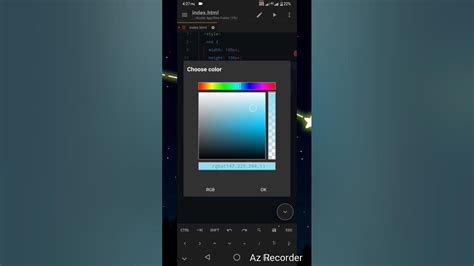 Acode App Acode App Tricks Insert Color Acode Coding Htmlcss