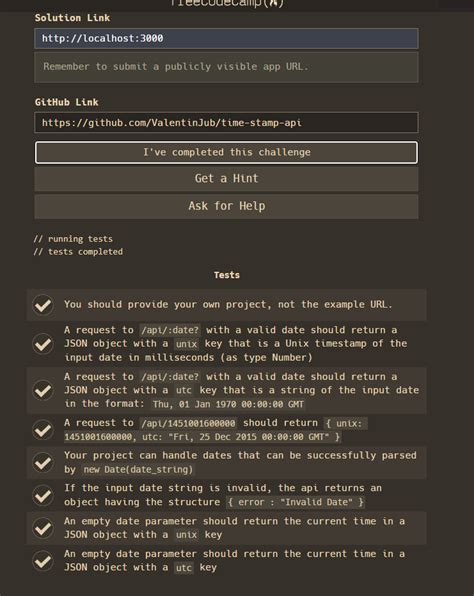 back end development and apis projects timestamp microservice
