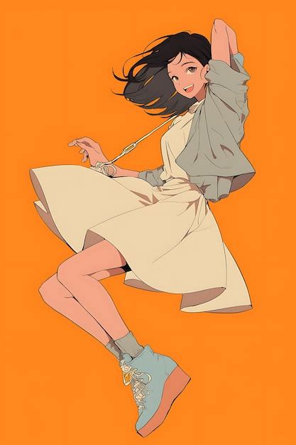 Anime Girl Jumping Images Free Download On Freepik