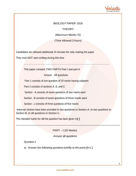 Cbse Class 12 Biology Practical Sample Paper Exampless Papers