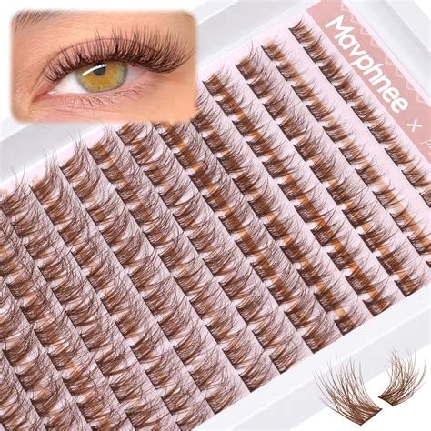 Brown Lash Clusters Natural Lash Extensions Wispy Eyelash