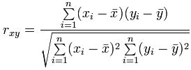 Correlation Formula