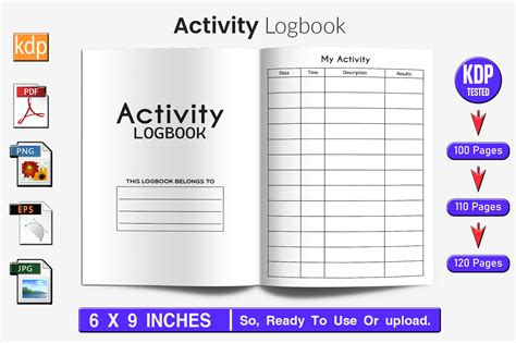 Activity Log Book Kdp Interior Graphic By Trendy Laser Cut · Creative