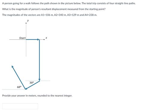 solved a person going for a walk follows the path shown in