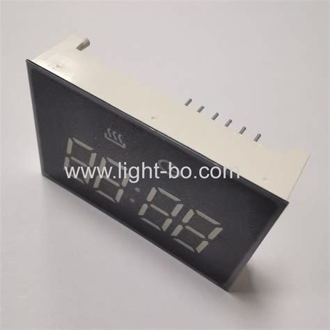 ultra white 4 digit 7 segment led clock display common cathode for 3