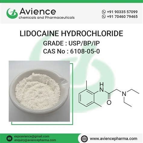 Powder Lidocaine Hcl Api 25 Kg Non Prescription At ₹ 1500 Kg In Surat