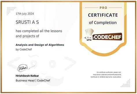 Srusti Vaibhav On Linkedin Codechef