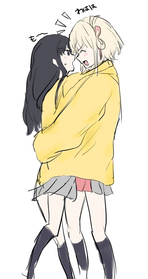 Nishikigi Chisato And Inoue Takina Lycoris Recoil Drawn By Skru3