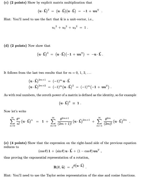 Solved C Infinitesimal Generators Of So3 And The Matrix