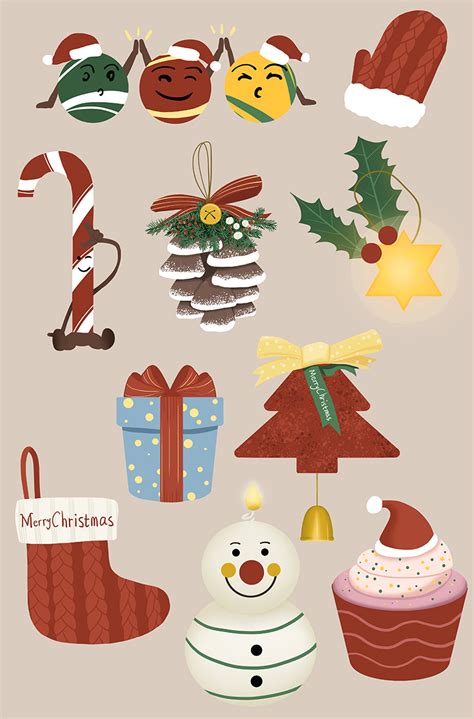 卡通圣诞节促销元素插画素材ai下载 编号622446832806663406 设图网