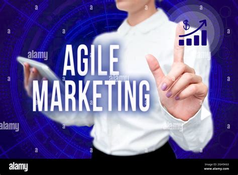 Conceptual Caption Agile Marketing Word Written On Focusing Team Efforts That Deliver Value To
