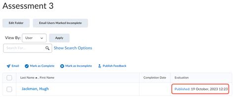 Mark Marking Assessments In The Dropbox