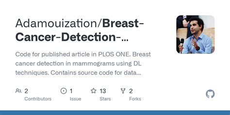 Github Adamouization Breast Cancer Detection Mammogram Deep Learning Publication Code For