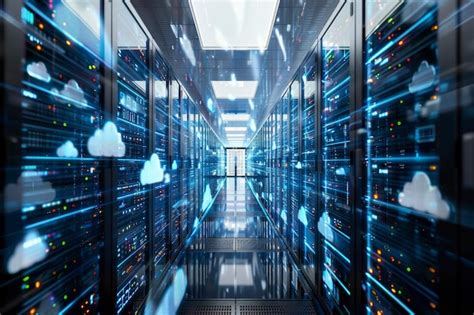 depiction of cloud computing infrastructure through visual