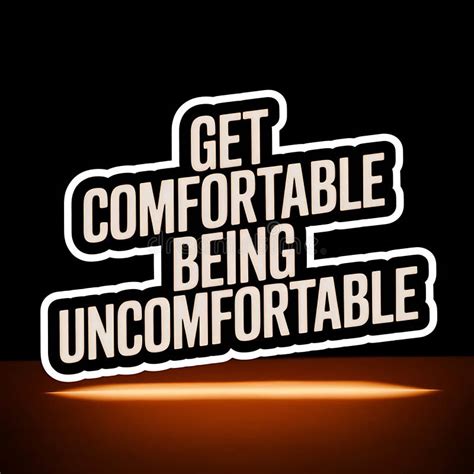 Get Comfortable Being Uncomfortable Melting Typography Bold Contrast