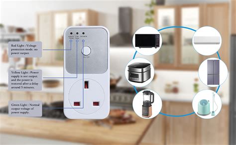 Automatic Voltage Protector Socket Switcher Ac 220v Power Surge Safe Protector Uk Plug Socket