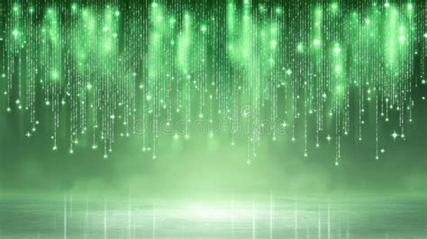 Green Abstract Background With Binary Code Futuristic Digital Representation Of Technology And