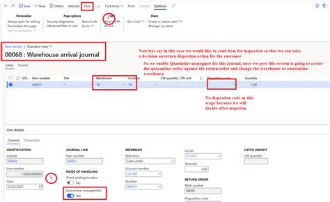 Return To Customer Disposition Code For Sales Return Order In Microsoft Dynamics 365 Finance