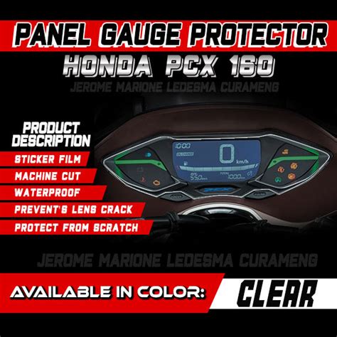 Panel Gauge Protector Honda Pcx 160 Lazada Ph