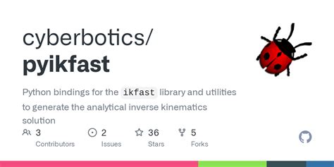 Github Cyberboticspyikfast Python Bindings For The `ikfast` Library And Utilities To