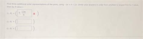 solved plot the point given in polar coordinates 7 6π find