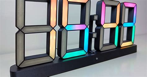 Wi Fi Connected LED Clock Powered By WLED By Imeszaros Download Free STL Model Printables Com