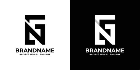 Letter NG Monogram Logo Suitable For Any Business Related With NG Or GN Initials 23179093
