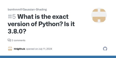 What Is The Exact Version Of Python Is It 380 · Issue 5 · Bsmhmmlf