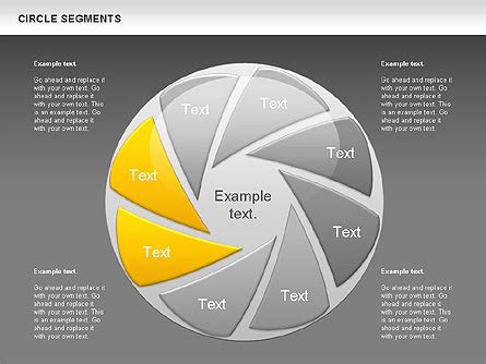 Circle Segments Shapes For Presentations In PowerPoint And Keynote PPT Star