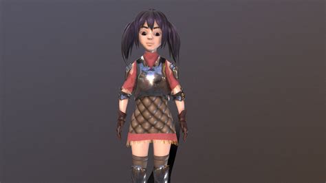 Girl For Toon Shader Unity Download Free 3d Model By Daniel Goe Goee [928da55] Sketchfab