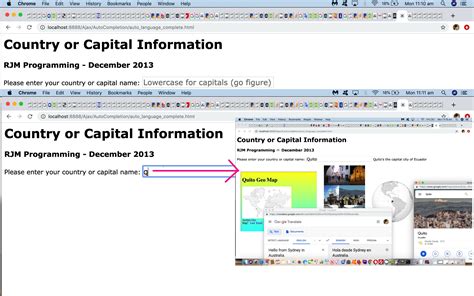 Ajax Auto Completion Internationalization Capitals Tutorial Robert James Metcalfe Blog