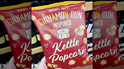 trader joe s new kettle corn was inspired by its cinnamon bun spread