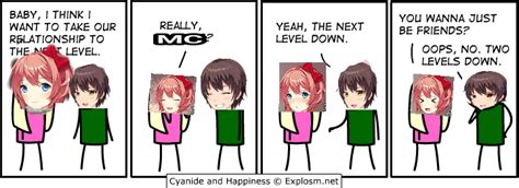 Mc An Unknown While Before The Game Starts Original Comic By Explosm Ddlc Protagonist Sprite