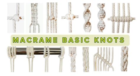 16 Basic Macrame Knots For Beginners Easy Tutorial Easy Tutorial Macrame Patterns Basic