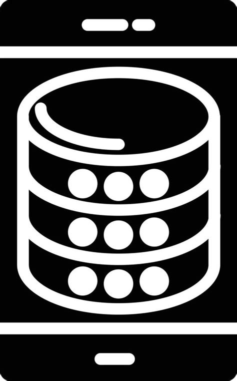 Database Glyph Icon 10926400 Vector Art At Vecteezy