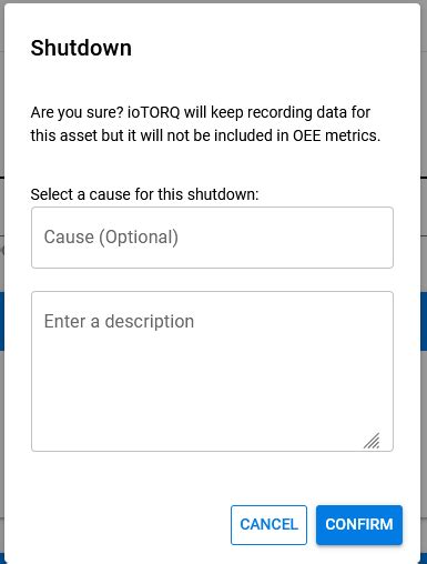 Shutdown Button Iotorq Lean